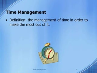 Time management for professionals | PPTX
