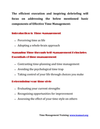 Time management | PDF