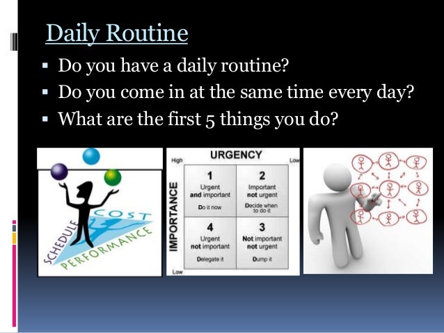 Time Management & Daily Routine