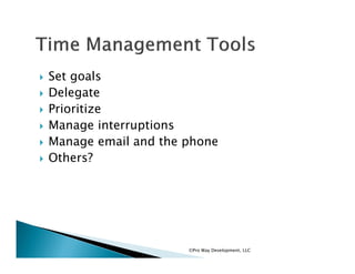 Time Management Score. Slidespdf | PDF | Email | Internet