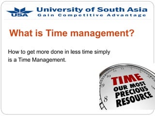 Time management session | PPT