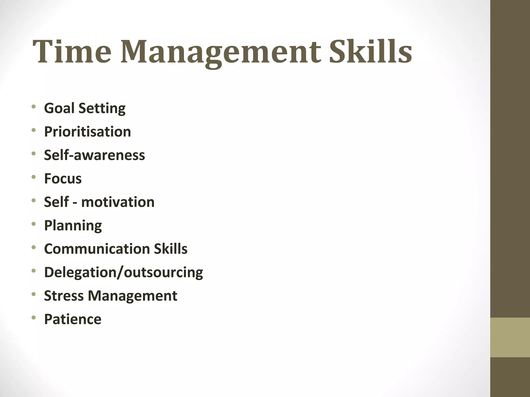 Time management skills | PPT