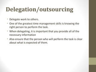 Time management skills | PPT