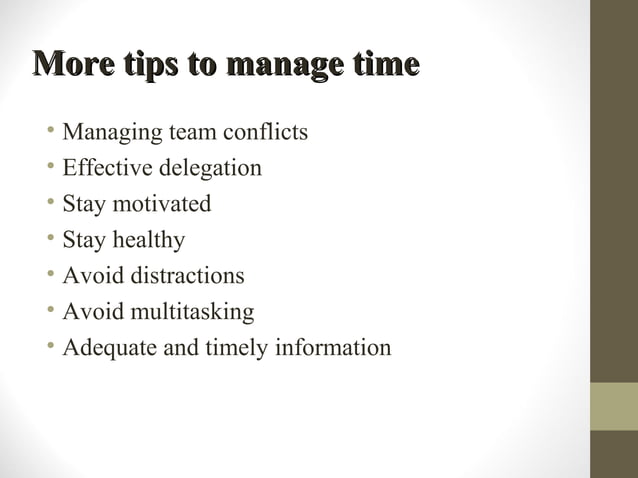 Time management skills | PPT