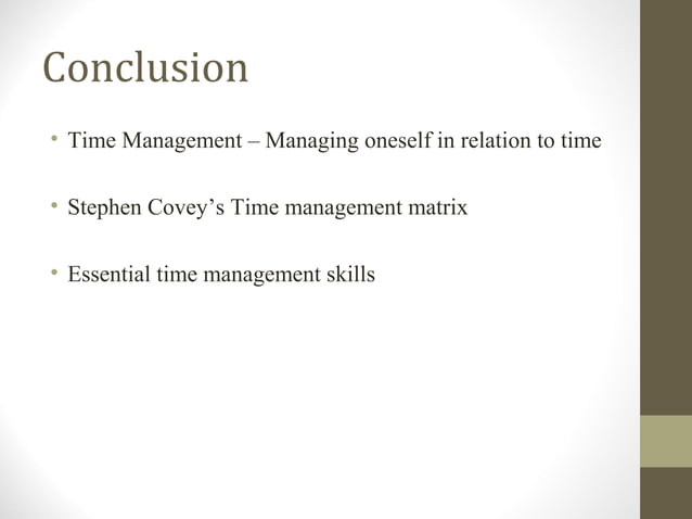 Time management skills | PPT