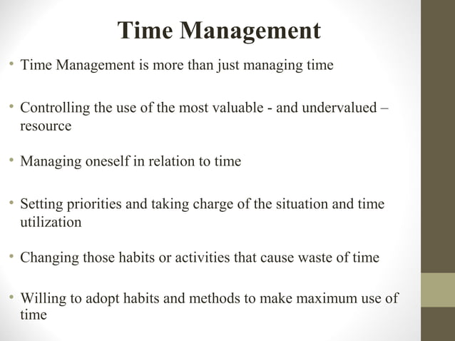 Time management skills | PPT