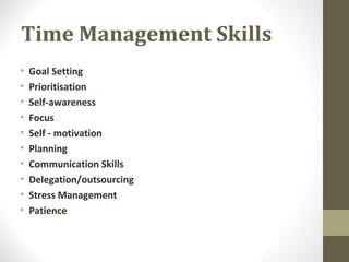 Time management skills | PPT
