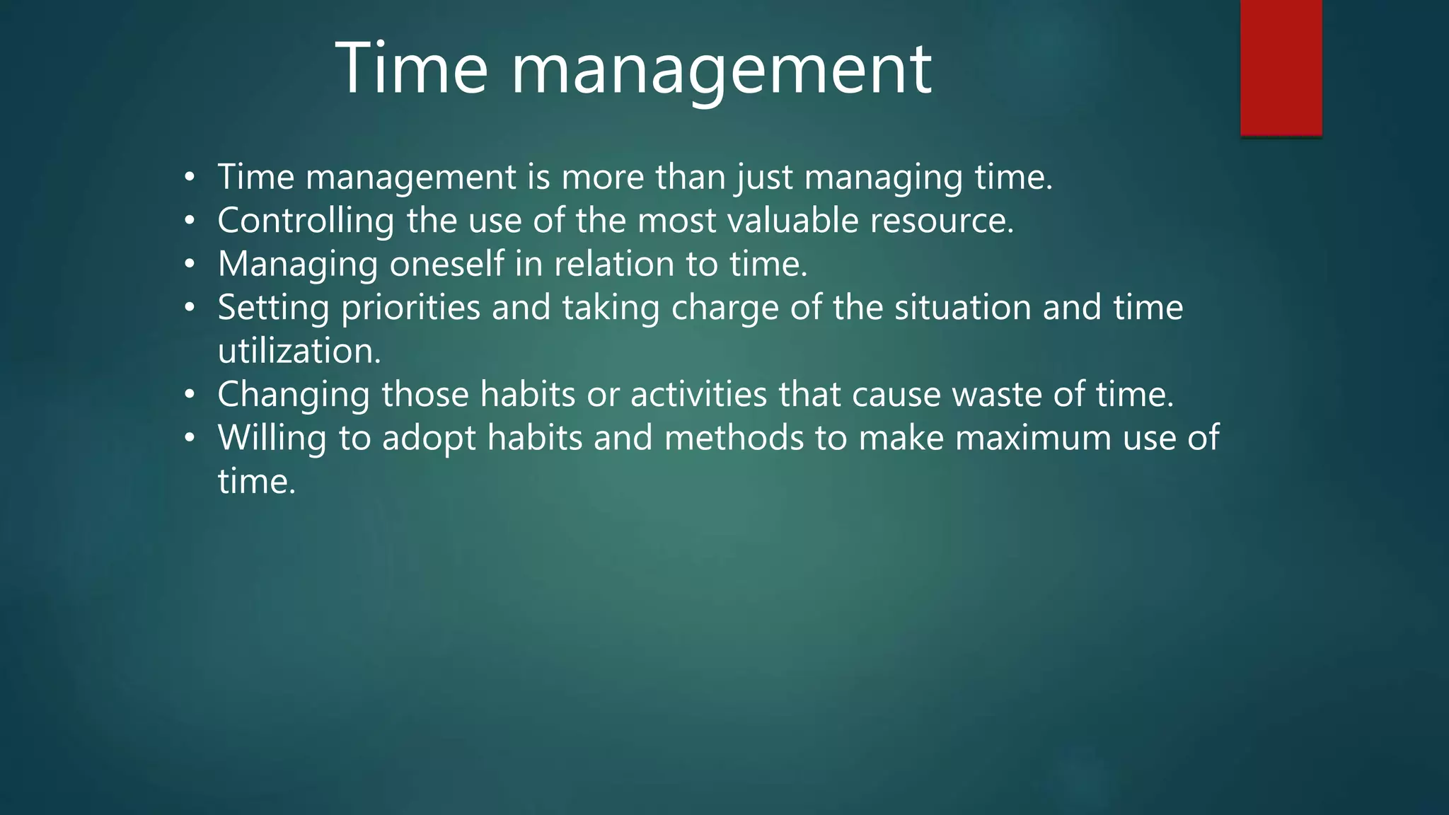 Time management skills | PPTX