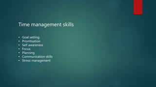 Time management skills | PPTX