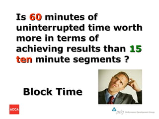 Profitable action through effective time management ACCA members event ...