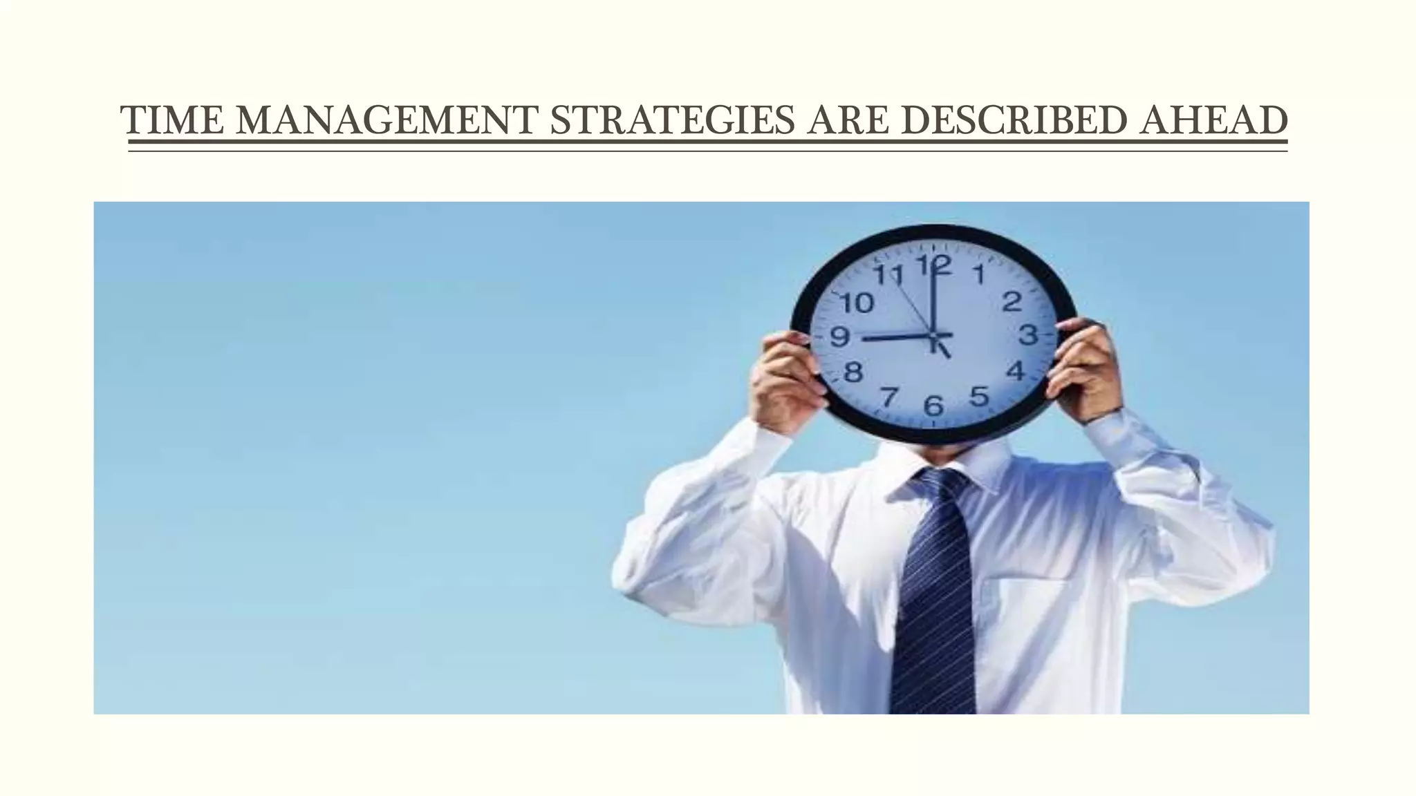 Time management strategies | PPTX