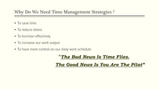 Time management strategies | PPTX