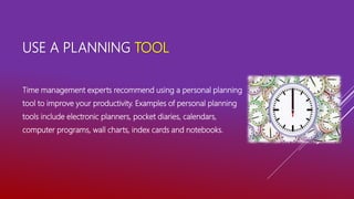 Time Management Strategies - Presentation (Personality Development) | PPTX