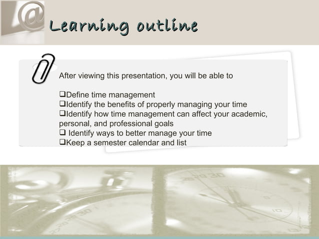Time Management for Students | PPT