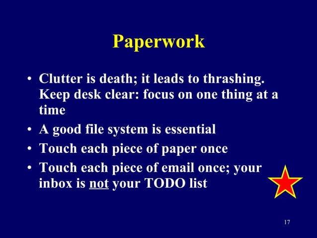 Time Management by Randy Pausch | PPT