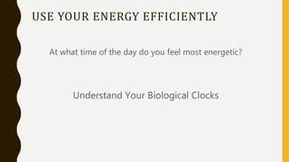 Time management techniques | PPTX