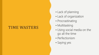 Time management techniques | PPTX