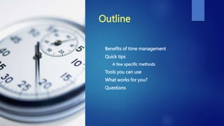 Time Management Tips | PPTX