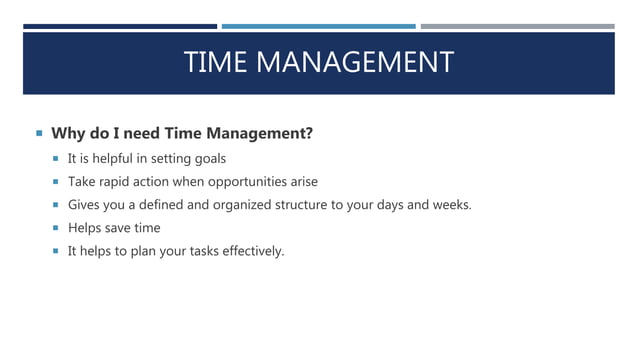 Time Management Personality Styles | PPTX