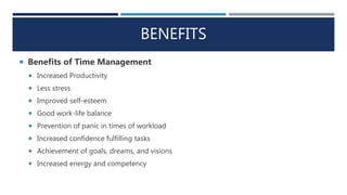 Time Management Personality Styles | PPTX