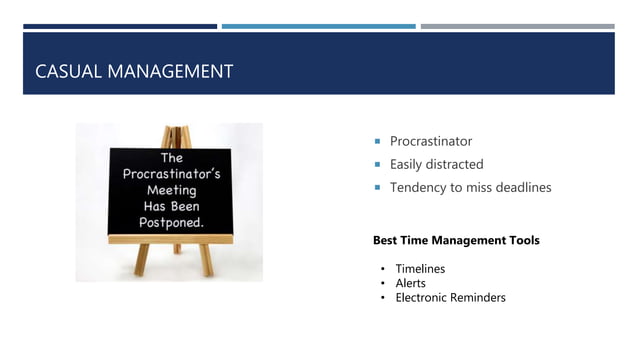 Time Management Personality Styles | PPTX