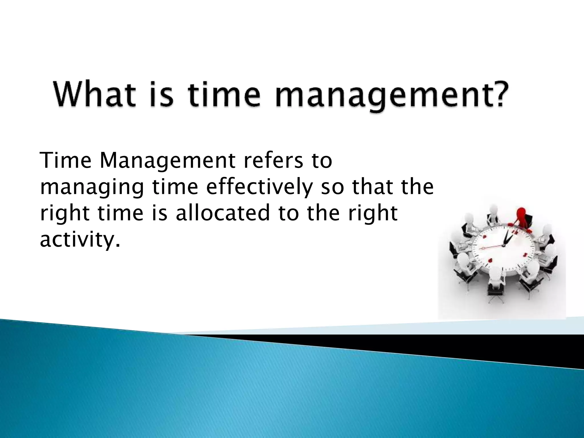 Time management PPT | PPTX