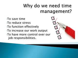 Time management PPT | PPTX