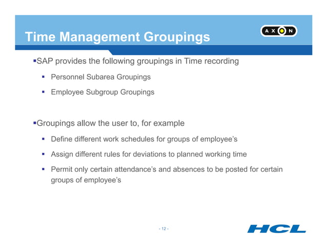 SAP Time Management | PDF | Careers