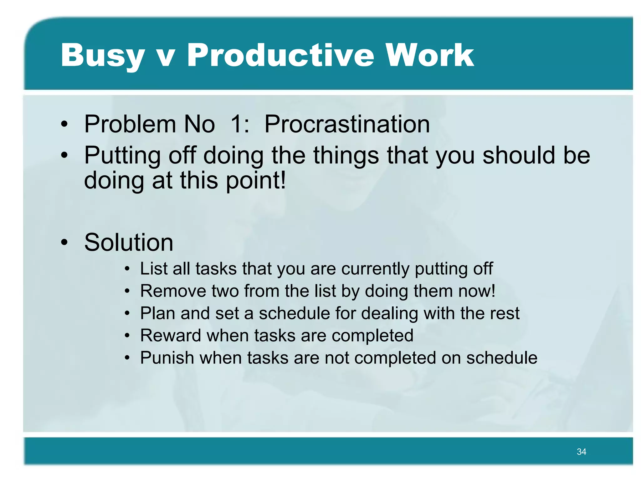 Time Management Training Ppt | PPT