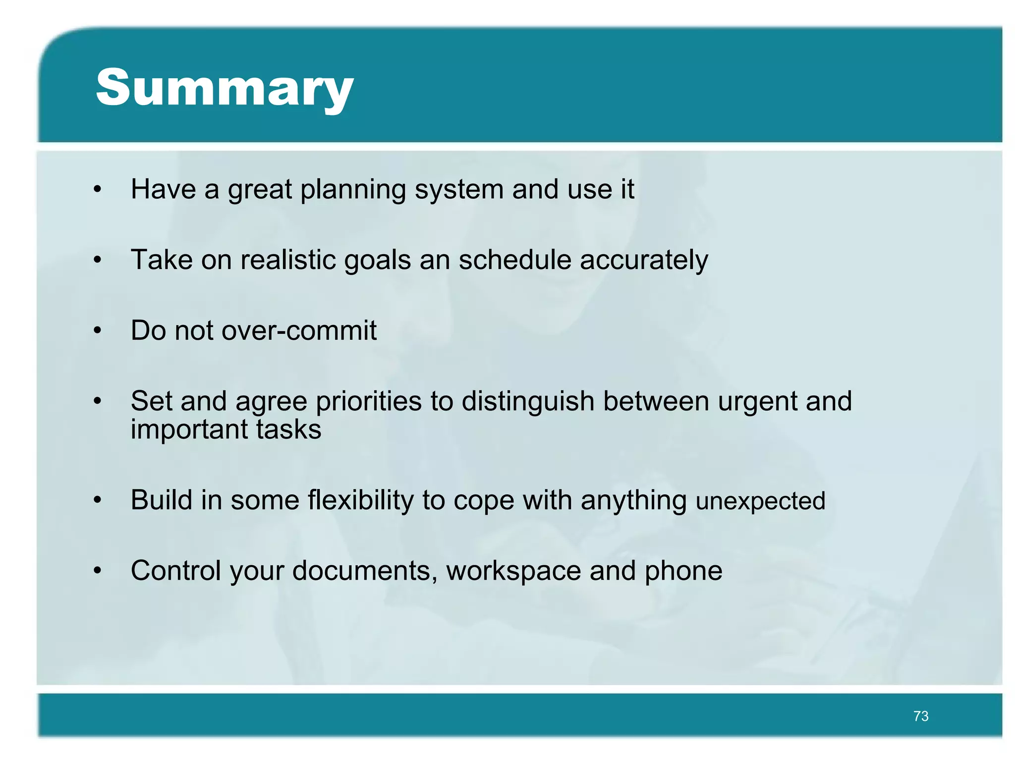 Time Management Training Ppt | PPT