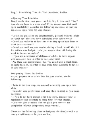 Time Management WorksheetIn this worksheet, you will examine h | DOCX