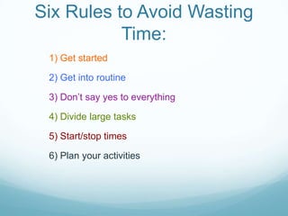 Time managment | PPTX