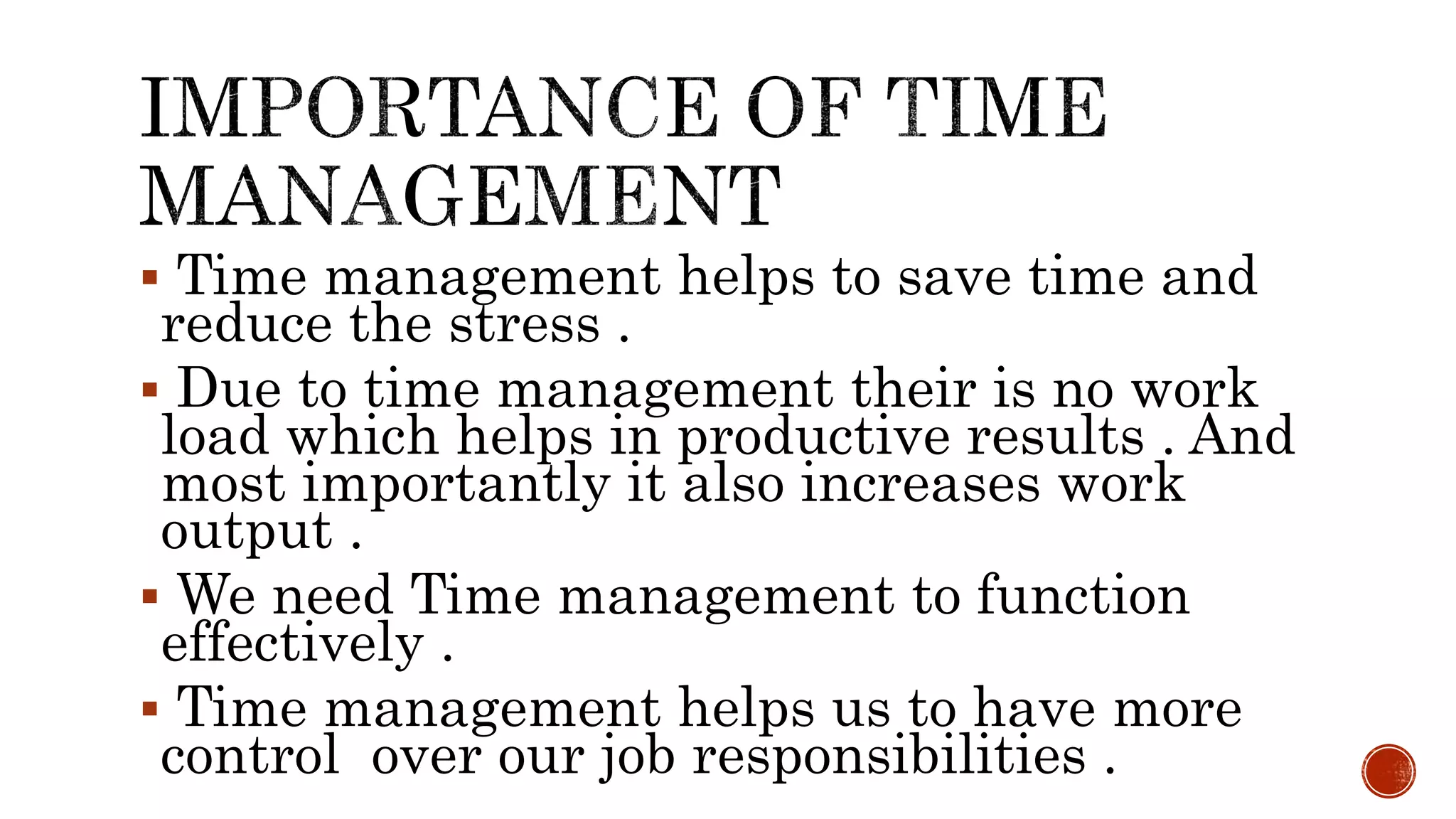 Time managment | PPTX
