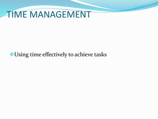 Time manegement | PPTX