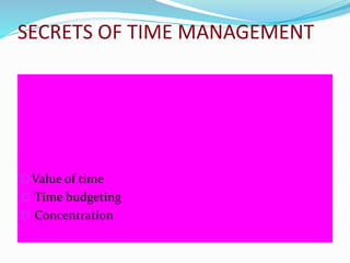 Time manegement | PPTX