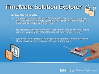 Intelliob TimeMate: Time & Attendance | PPT