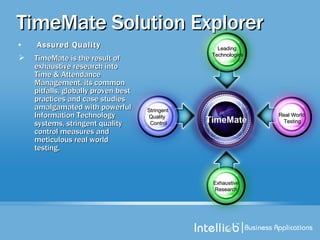 Intelliob TimeMate: Time & Attendance | PPT