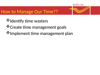 time mgmnt.pptx.......................... | PPT
