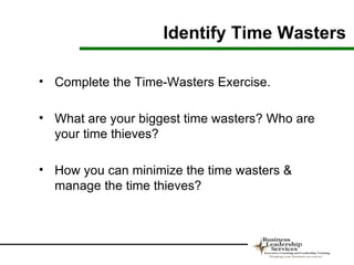 Time Mgmt Myth | PPT