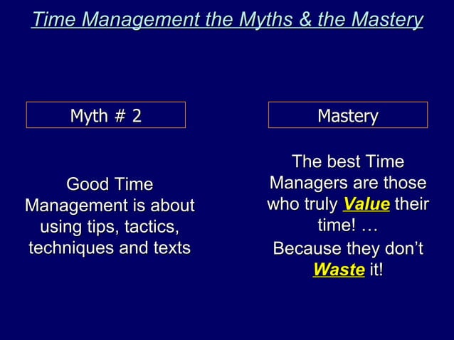 Time Management - Basic Course | PPT