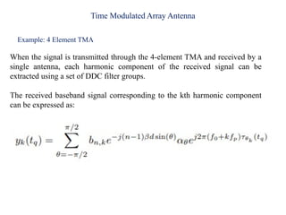 Time Modulated Array Antenna for Synthesis.pptx