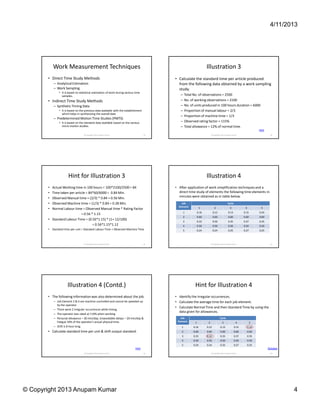 Time & motion study | PDF