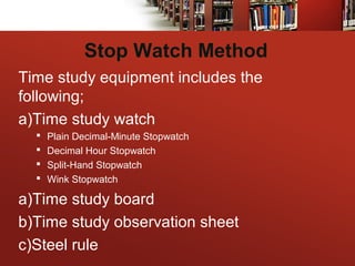 Time & motion study | PPT