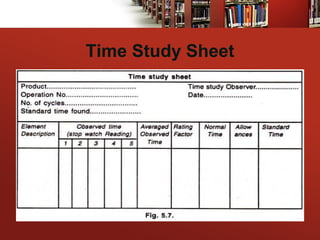 Time & motion study | PPT
