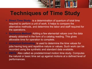 Time & motion study | PPT