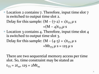 Time multiplexed time switch | PPTX