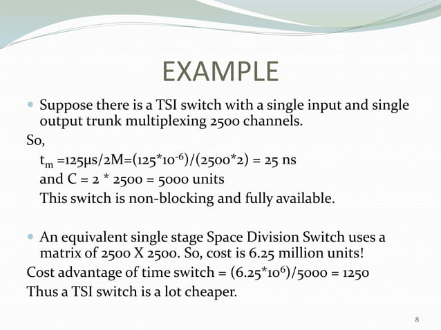 Time multiplexed time switch | PPTX
