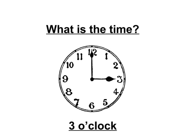Time o'clock | PPT