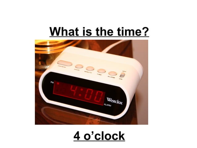 Time o'clock | PPT