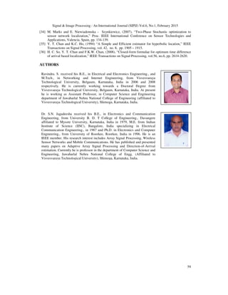 Time of arrival based localization in wireless sensor networks a non linear approach | PDF